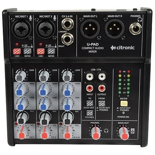 Citronic 170.879UK Compact Mixer With USB Interface | Reverb