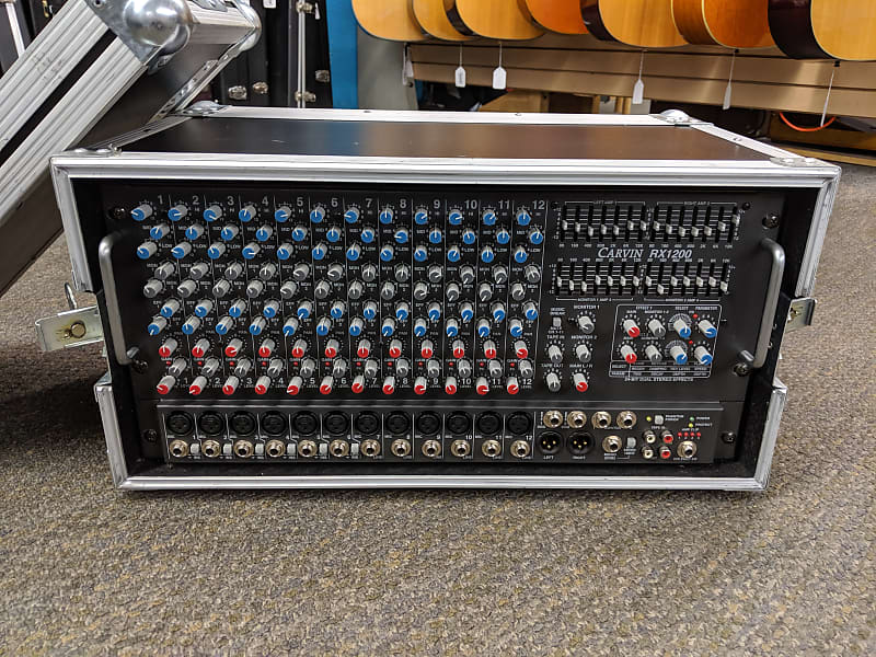 Carvin RX1200 1200W 12-Channel Powered Mixer w/ Road Warrior | Reverb
