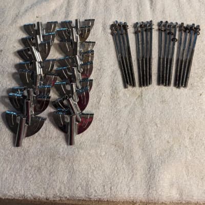 Pearl CW300 Chrome Bass Drum Claws (Set of 5) For Reference & | Reverb