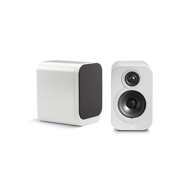 Q Acoustics 3010 Bookshelf Speakers (Pair) (Gloss White) + | Reverb