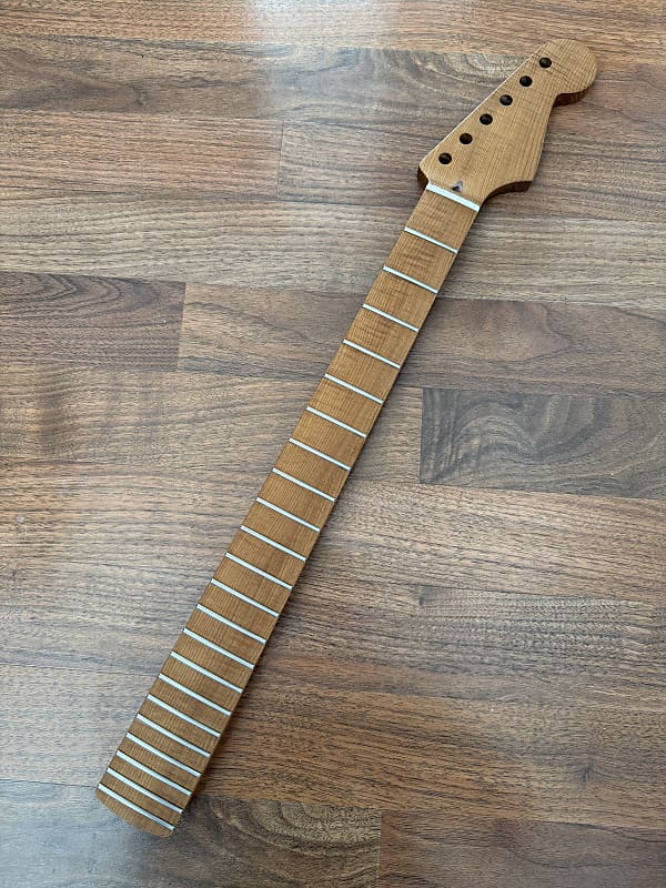 Musikraft Stratocaster Neck - Roasted Maple | Reverb