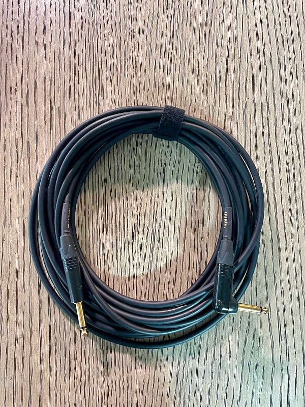 Mogami Gold Instrument-25R 25-Foot Gold Instument Right Angle | Reverb