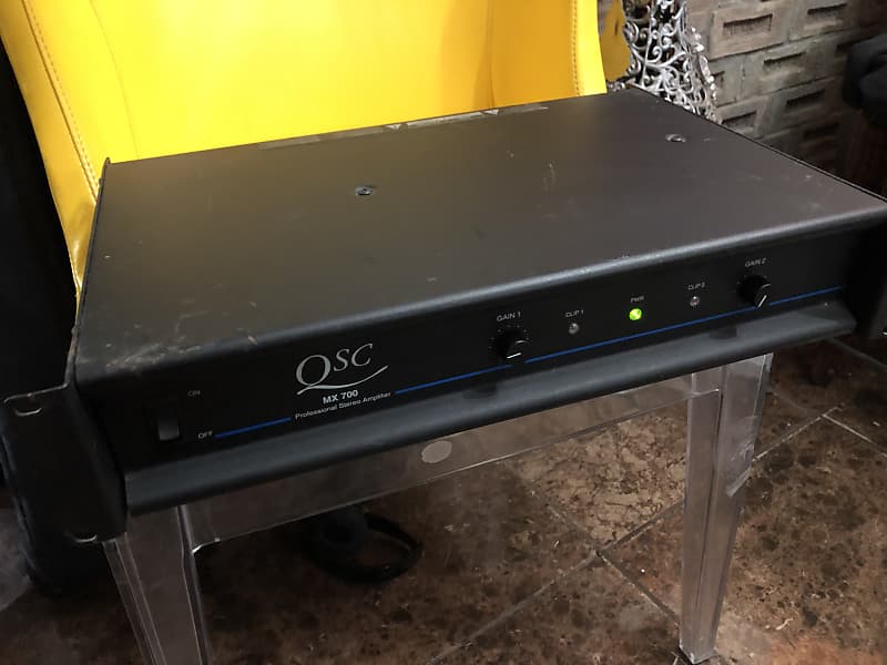 QSC MX700 - Black Power Amp Made In USA 2 Channel | Reverb