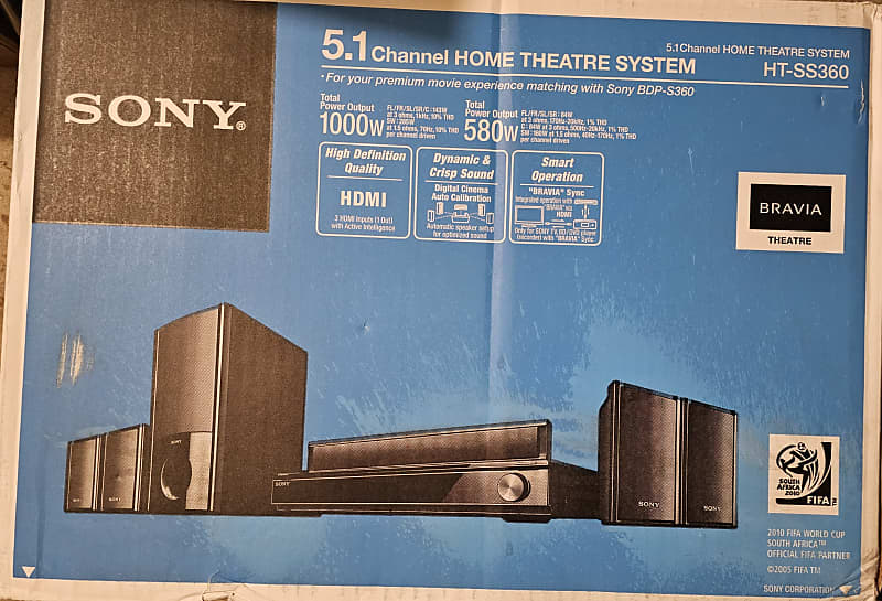 Sony Sony 5.1 Channel HOME THEATER SYSTEM HT-SS360 in | Reverb