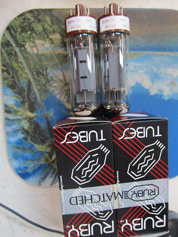 PR NOS Ruby Svetlana Winged C EL34/6CA7 Tubes, Matched Pair | Reverb