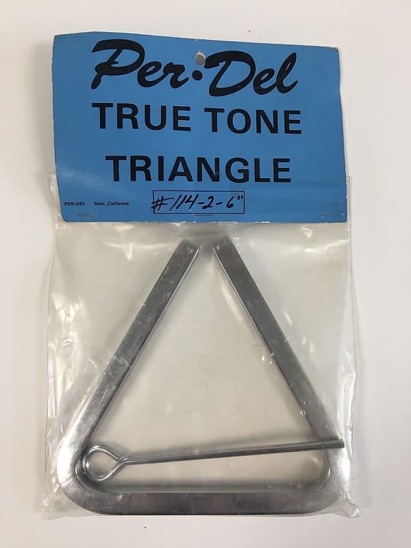 Vintage - Per Del - True Tone 6" Triangle Orchestral Triangle | Reverb