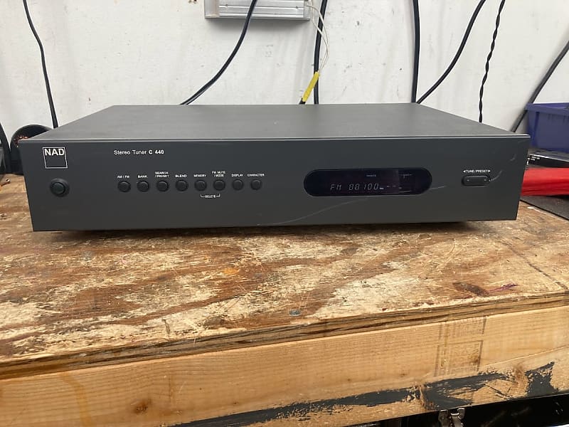 NAD Stereo Tuner C440 1980's - Black | Reverb