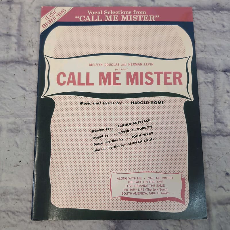 Call Me Mister Vocal Selections | Reverb