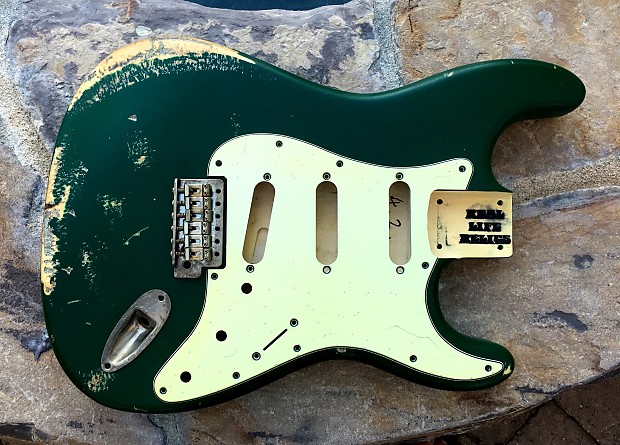 Real Life Relics Strat Stratocaster Body Lotus Green | Reverb