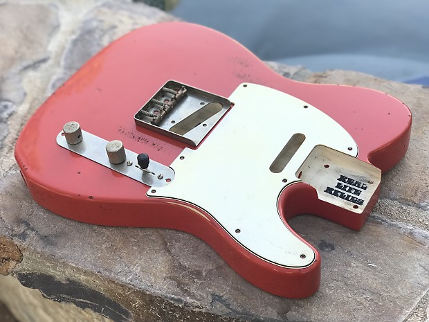 Real Life Relics Tele Telecaster Body Fiesta Red | Reverb Australia