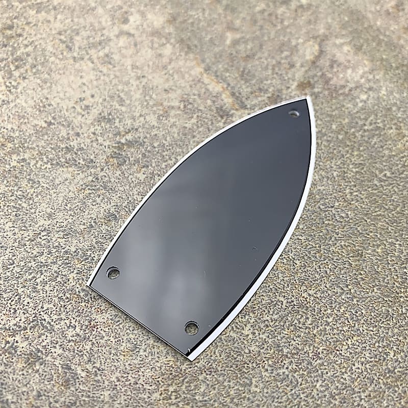 Truss Rod Cover Black 2ply DM-803 | Reverb UK