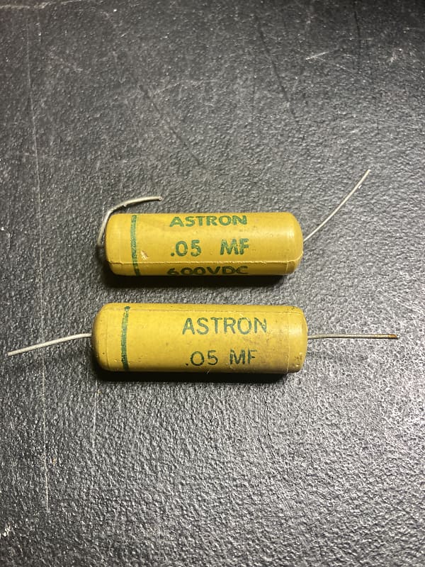 Astron Yellow capacitor 1950s Yellow | Reverb