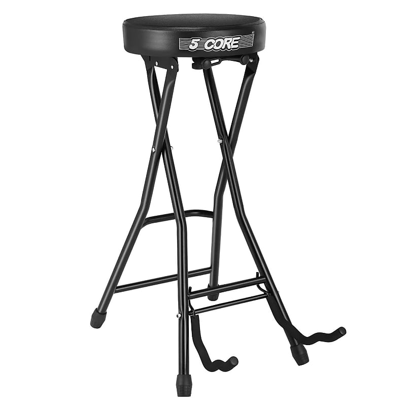 5 CORE Guitar Stool Seat Thick Cushioned Portable Durable | Reverb