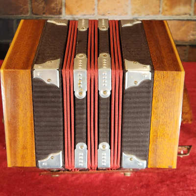 Vintage 1970s Made in Italy Regoletta Anglo Wood Concertina - | Reverb