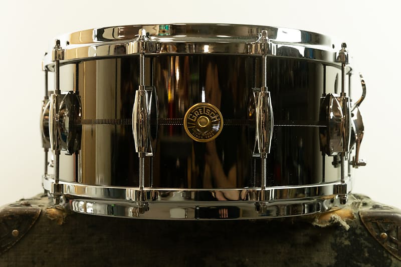Gretsch 6.5x14 USA Custom Solid Steel Snare Drum | Reverb