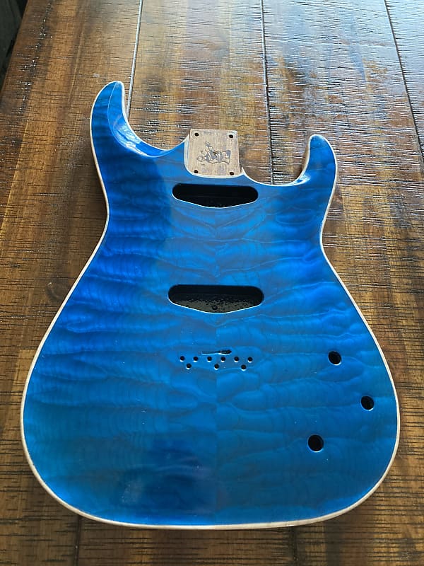 Warmoth Strat Aqua Blue | Reverb