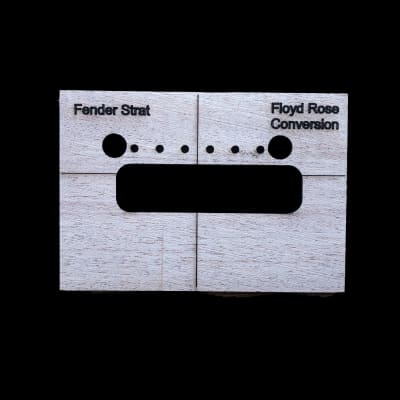 Strat to Floyd Rose Conversion Routing Template (4pc recessed | Reverb