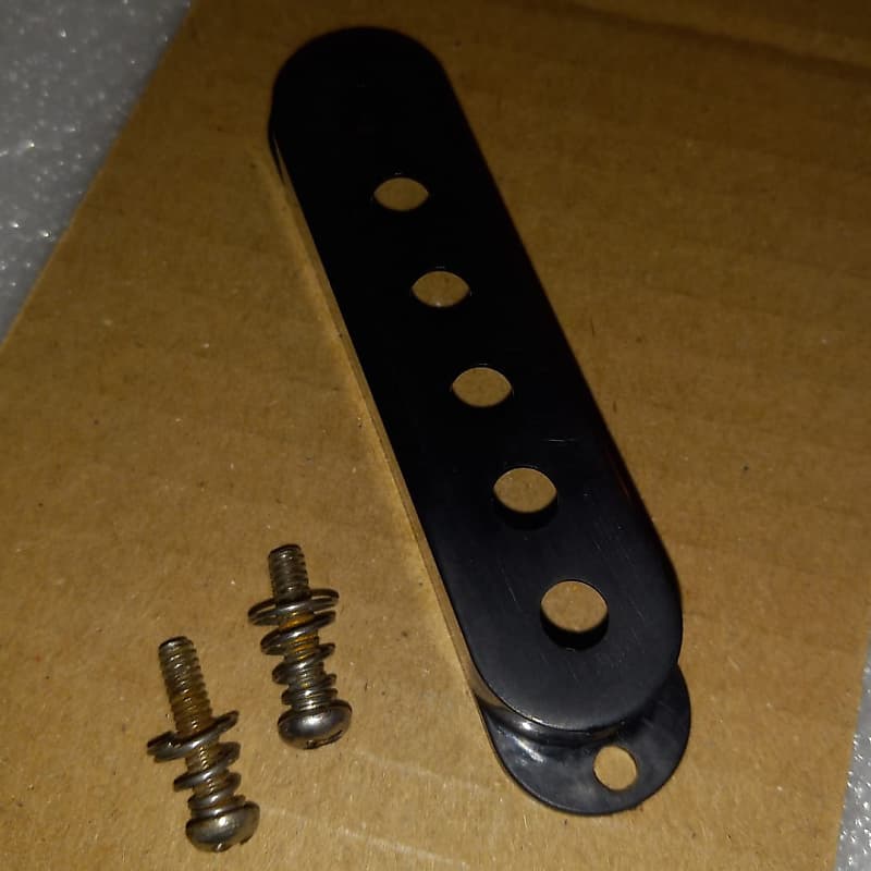 Fender 70s Original Black Stratocaster Pickup Cover & | Reverb