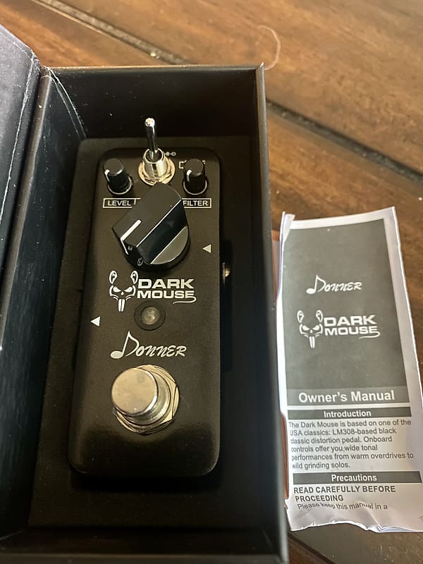 Donner Dark Mouse Distortion Guitar Pedal 2020 Black | Reverb