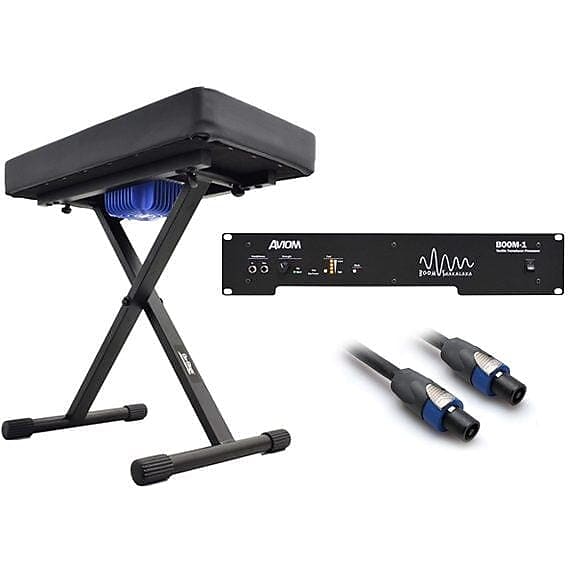 Aviom KBS-1 Keyboard Bench with Tactile Transducer, with | Reverb