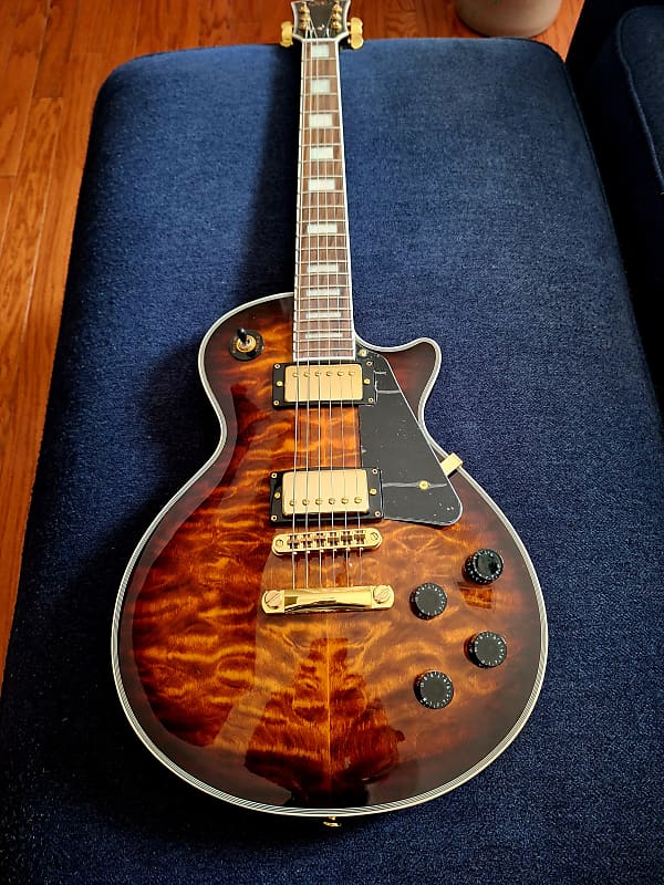 SX Tiger Eye Flame Electric Guitar 2020 | Reverb