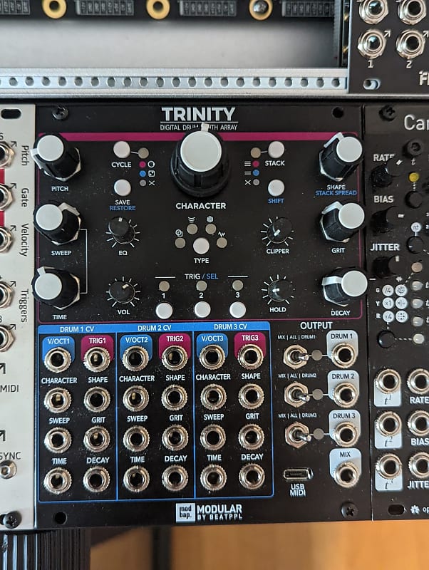 Modbap Modular Trinity 3-Channel Digital Drum Synth Array | Reverb