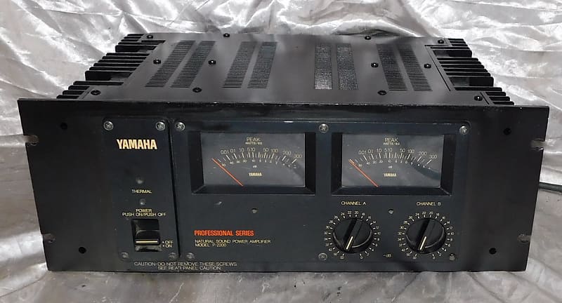 Yamaha P-2200 vintage stereo power amplifier | Reverb