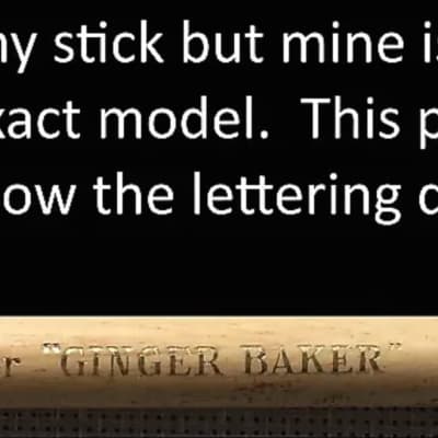 Very Rare Vintage Ginger Baker Signature Drum Sticks by | Reverb