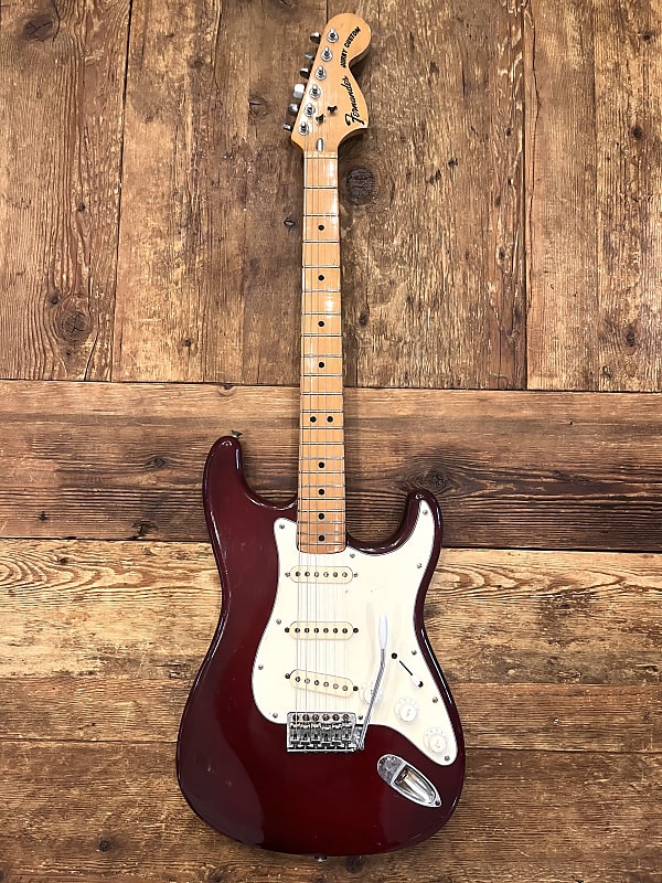 Fernandes Burny Custom Stratocaster 1970's Trans Burgundy | Reverb