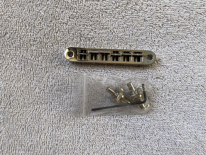 Pinnacle Machined Bell Brass Nashville TOM guitar bridge for | Reverb
