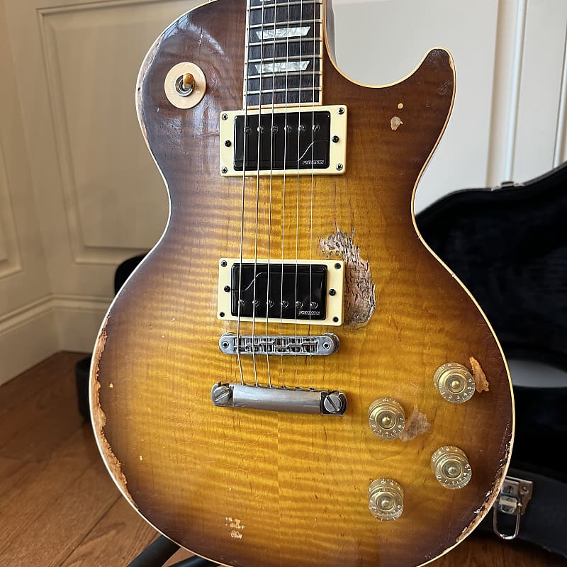 2004 Gibson Les Paul Standard - Iced Tea Burst Relic | Reverb