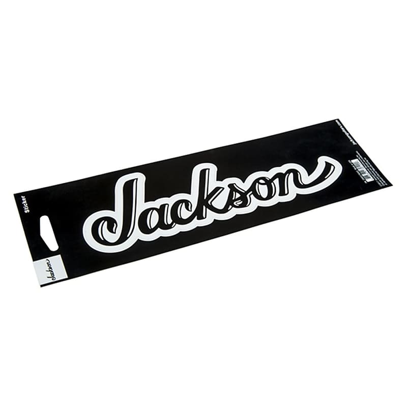Jackson Vinyl Sticker - Black | Reverb