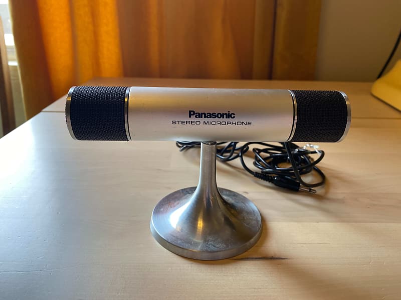 Panasonic WM-2244-P Microphone Stereo Pair with Stand | Reverb