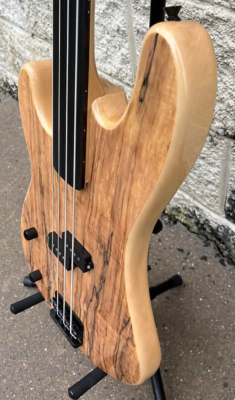 GAMMA Custom Bass Guitar PLF22-01, Left Handed, Fretless | Reverb