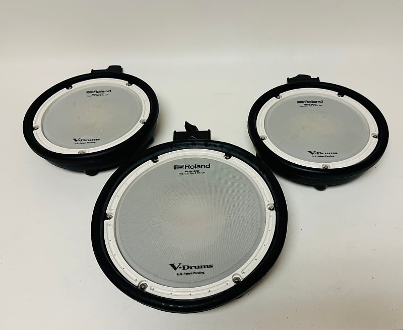 Set of Roland (1) PDX-8 & (2) PDX-6A Trigger Mesh Head | Reverb