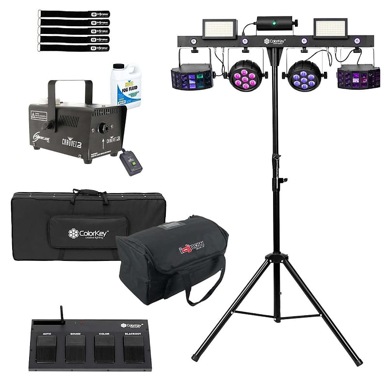 ColorKey CKU-3100 PartyBar Pro 1000 Lighting Package with Fog | Reverb