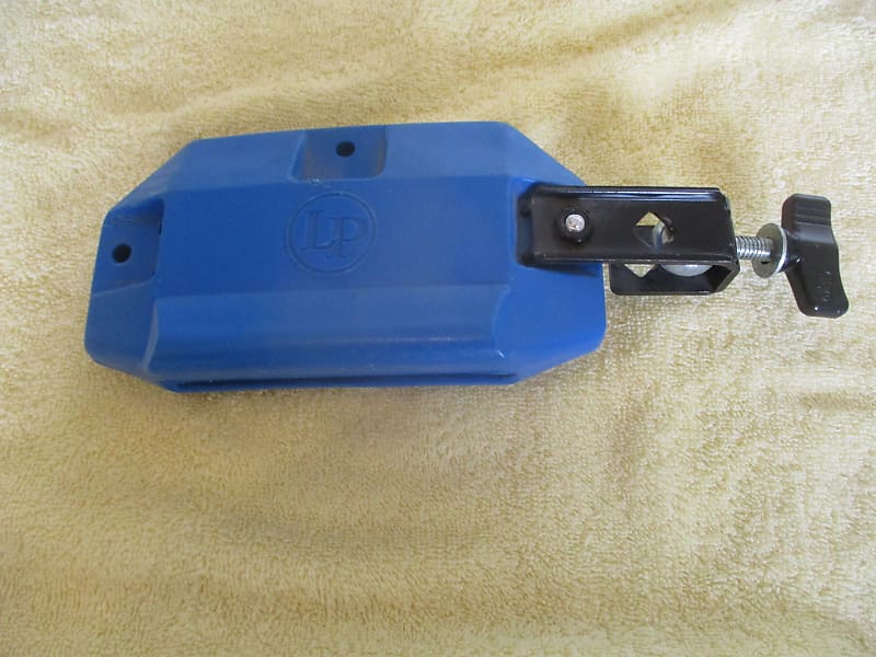 LP Latin Percussion Blue Medium Size Mountable Jam Block - | Reverb