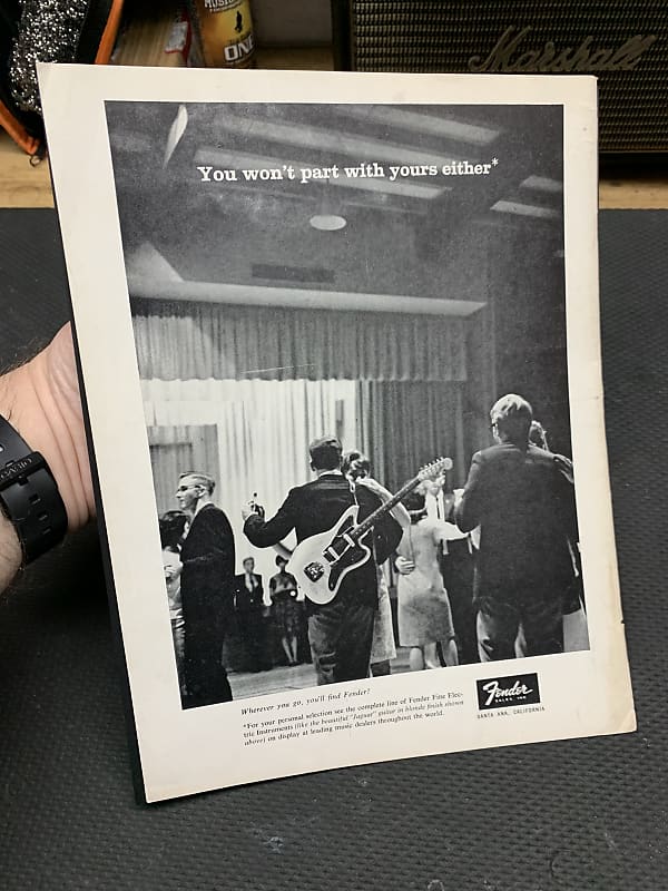 Fender Jaguar 1960s Magazine Ad Promo | Reverb
