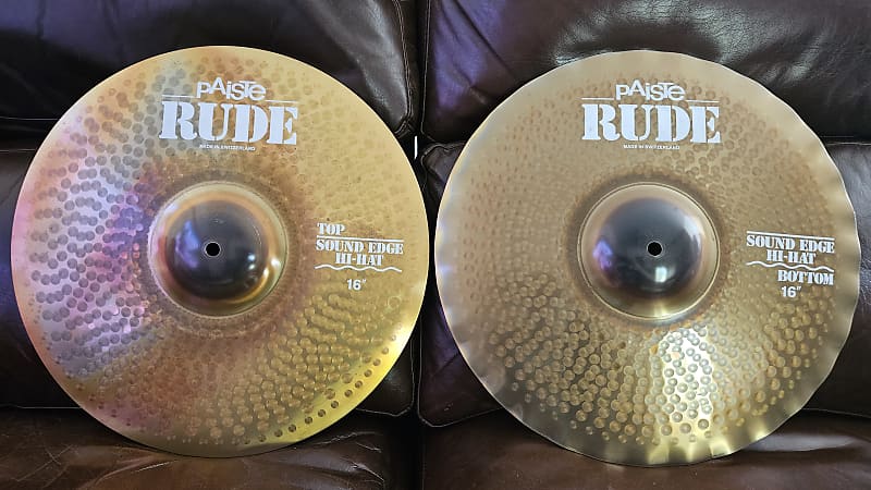 Paiste 16" RUDE Sound Edge Hi Hat | Reverb