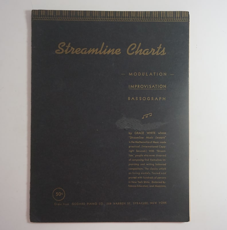 Godard Piano Co. 1941 Streamline Charts Modulation Godard | Reverb