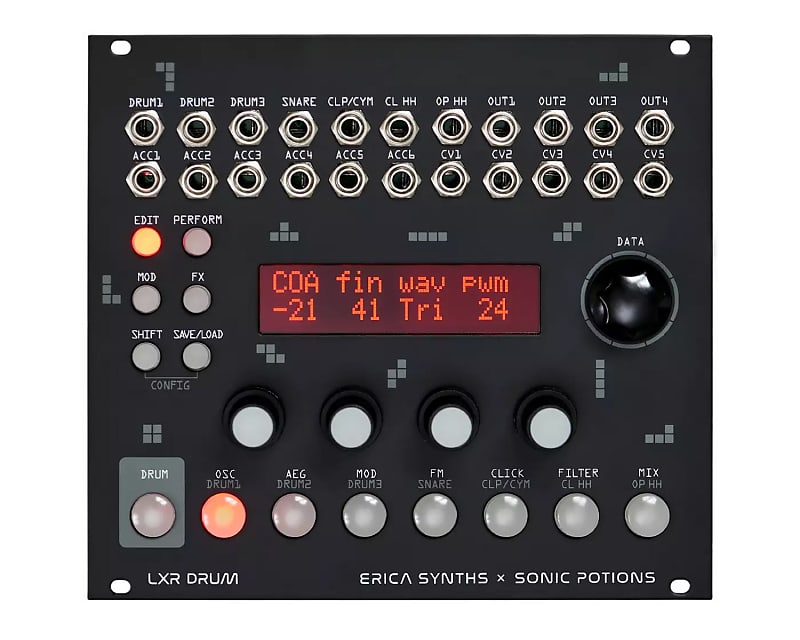 Erica Synths LXR 7 Voice Percussion Synthesizer Drum Module | Reverb