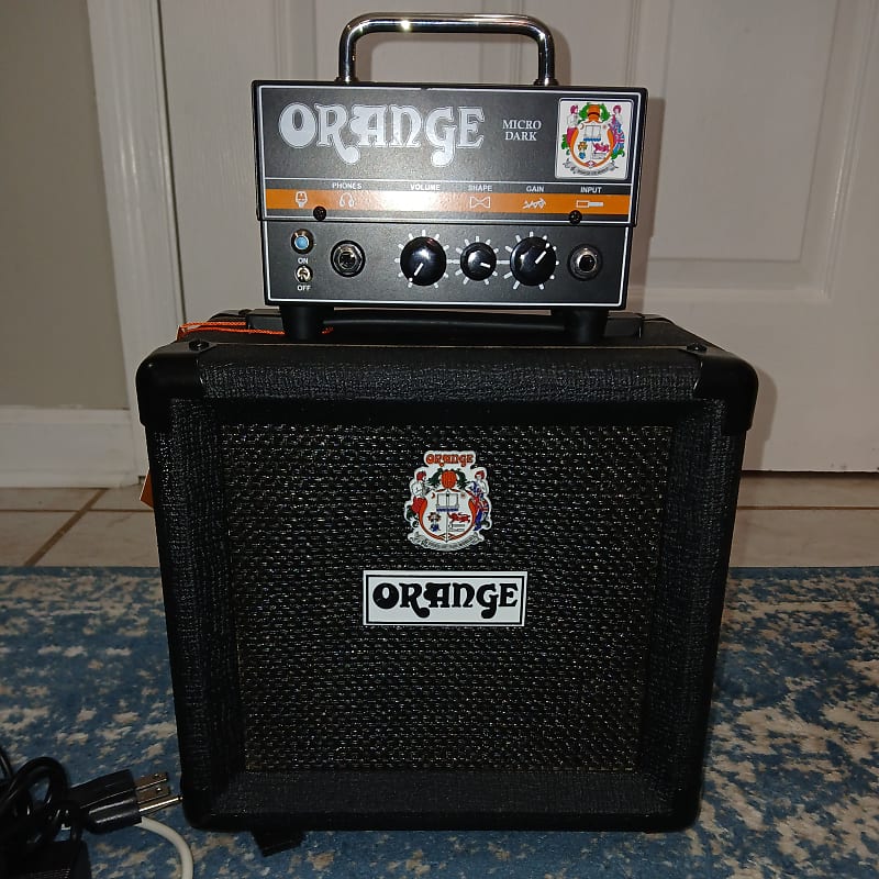 Orange Micro Dark Terror 20 Watt Tube Head With Orange 8" Cab | Reverb
