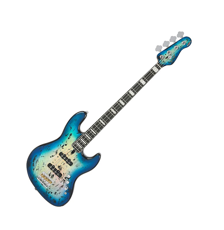 Spear SAJ-250 Hologram Blue Mahogany 4-Strings Electric | Reverb UK