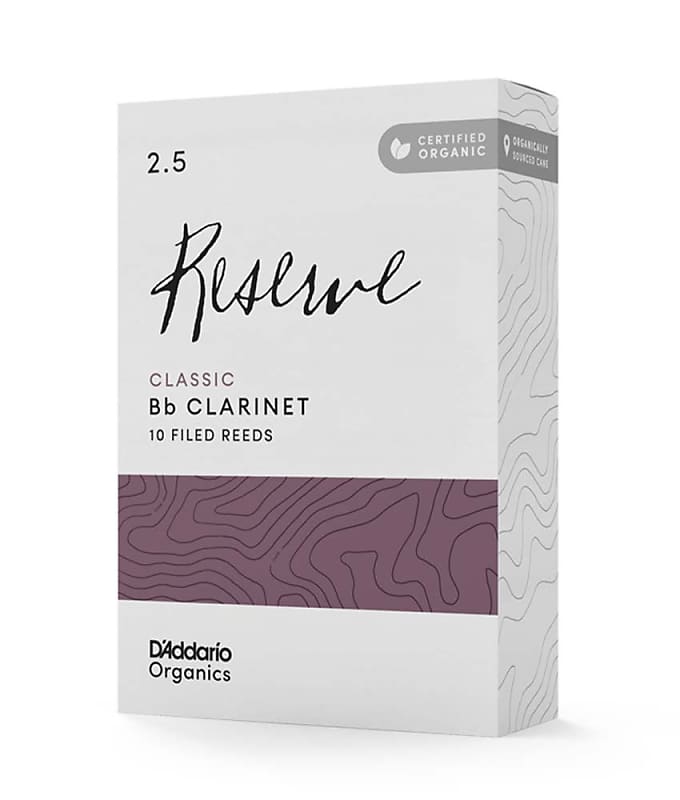 D'Addario Reserve Classic 2.5 Bb Clarinet Reeds - Box of 10 | Reverb