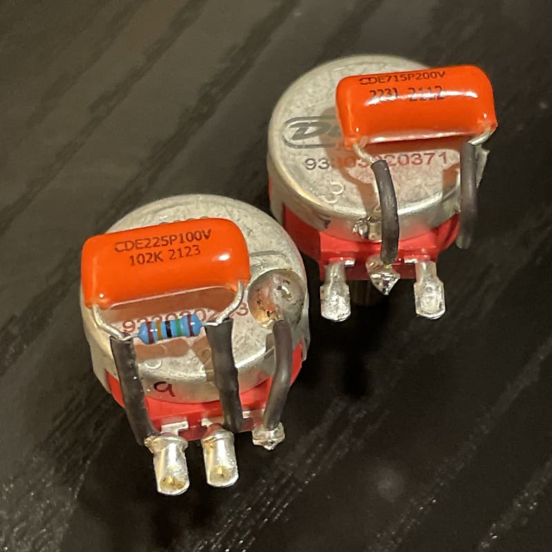 Dunlop Super Pot 500k Volume W/ Custom Orange Drop Treble | Reverb