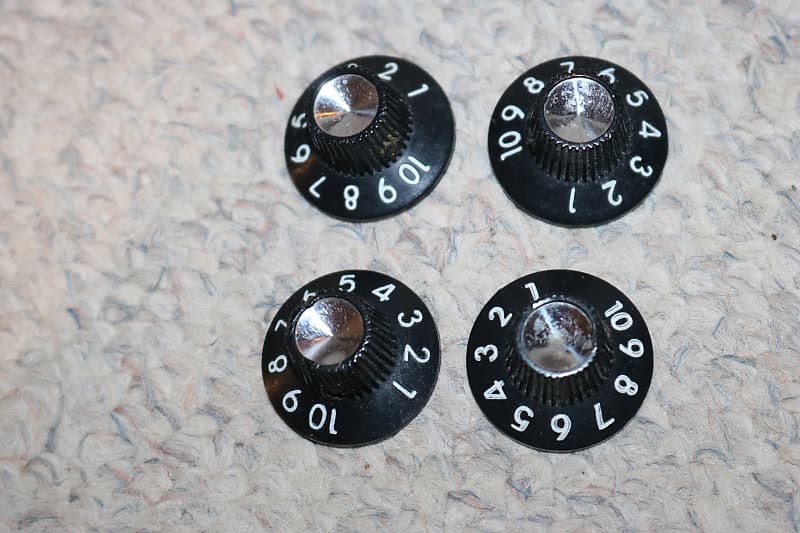 Vintage Original 1964 Fender Blackface Amp Control Knobs - | Reverb