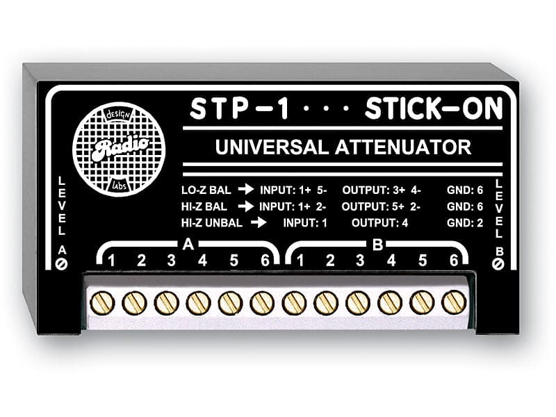 RDL STP1-RST-02 2-Channel Universal Audio Attenuators | Reverb