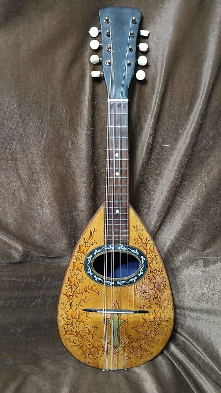 *RARE* ANTIQUE HAND-PAINTED MANDOLIN, READY TO PLAY**SEE | Reverb