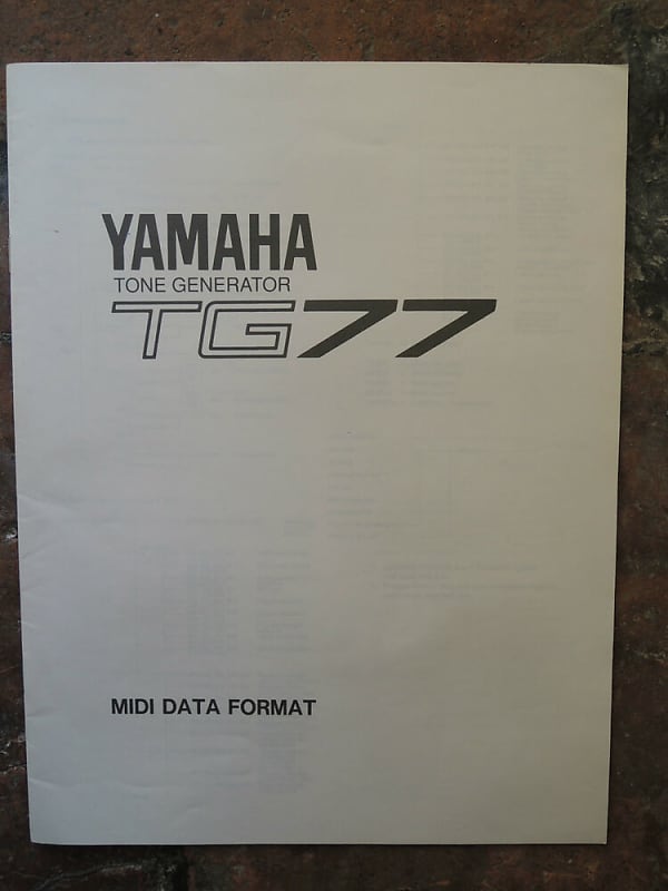 Rare Original YAMAHA 90' TG77 TG-77 SY MIDI DATA FORMAT UK | Reverb