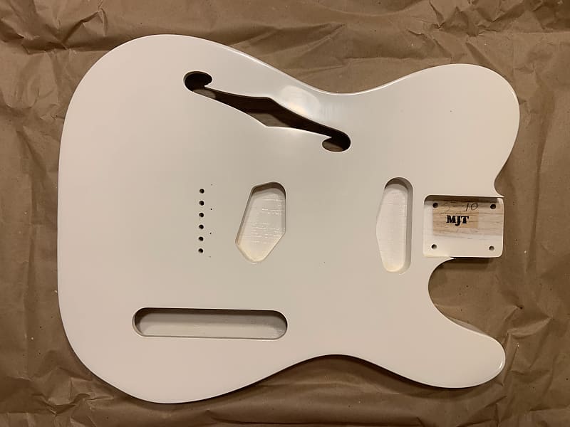 MJT Olympic White VTL Thinline Telecaster Body | Reverb